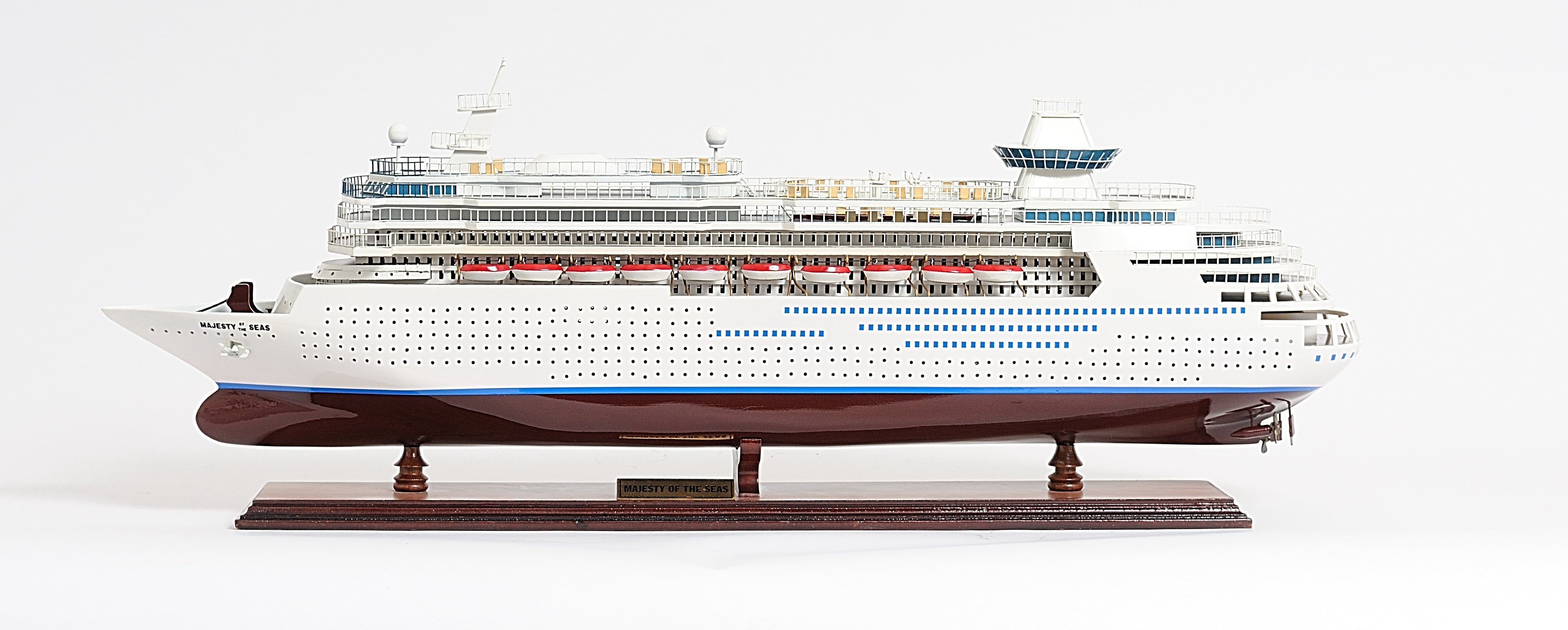Majesty of the Seas Royal Caribbean Passenger Ship Ocean Liner Wood Mo ...
