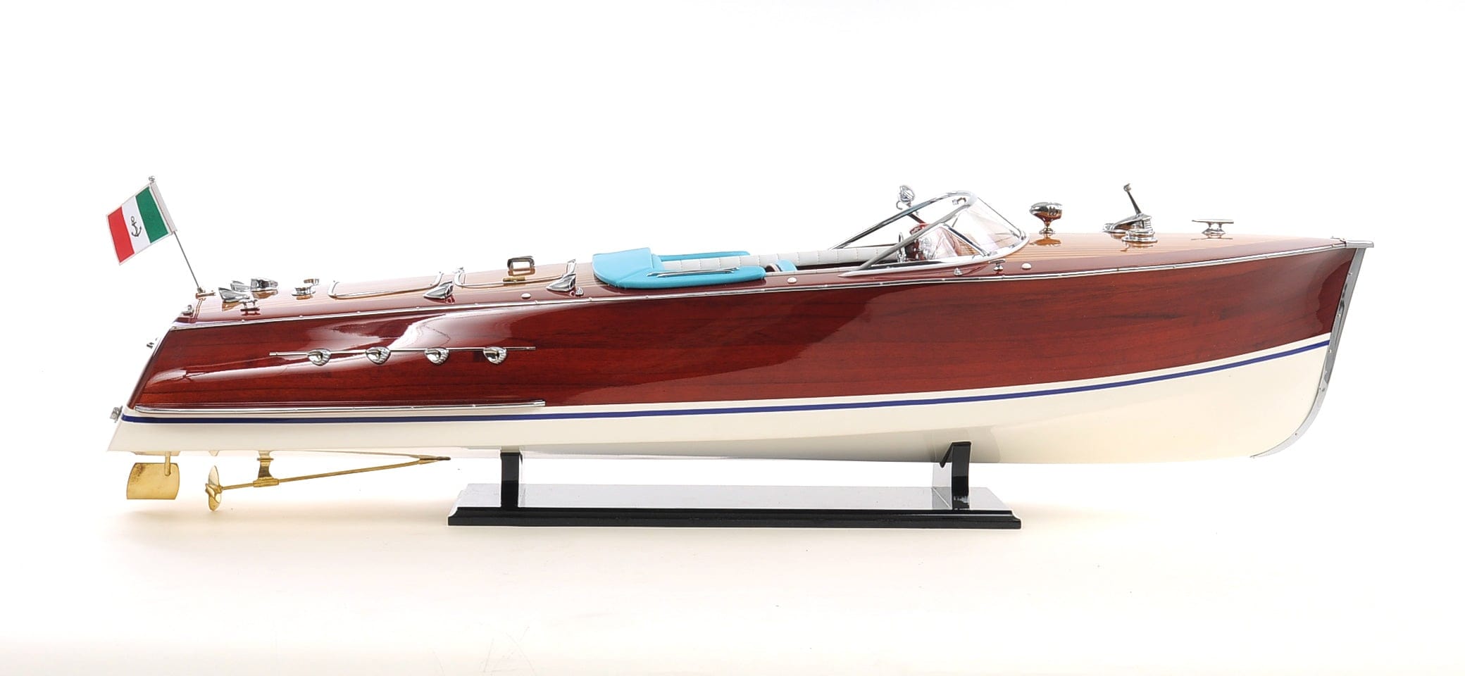Riva Tritone Painted Model Speedboat Ship Assembled – Collection Shop